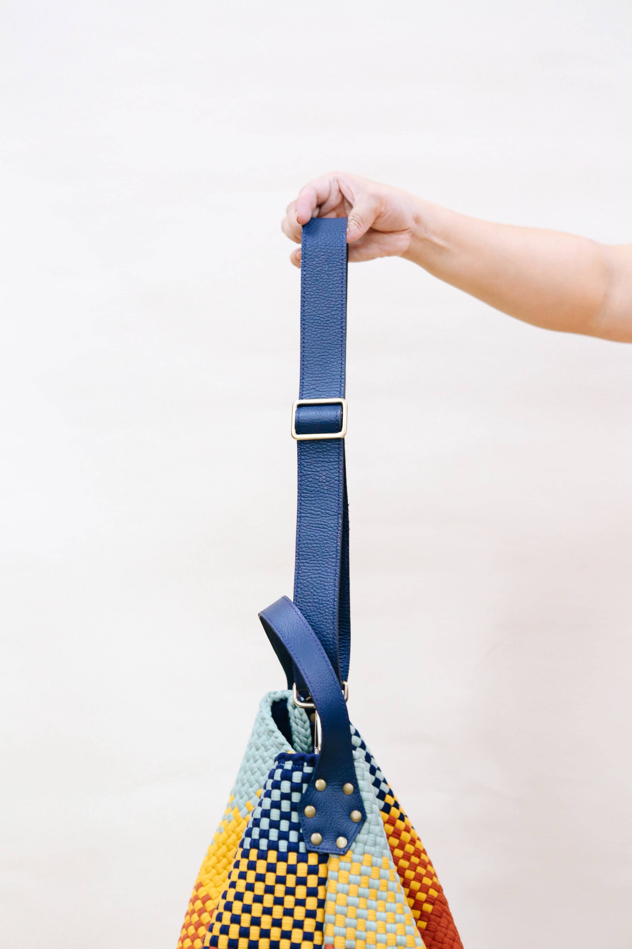 Adjustable Buslo Bag Strap Navy Blue
