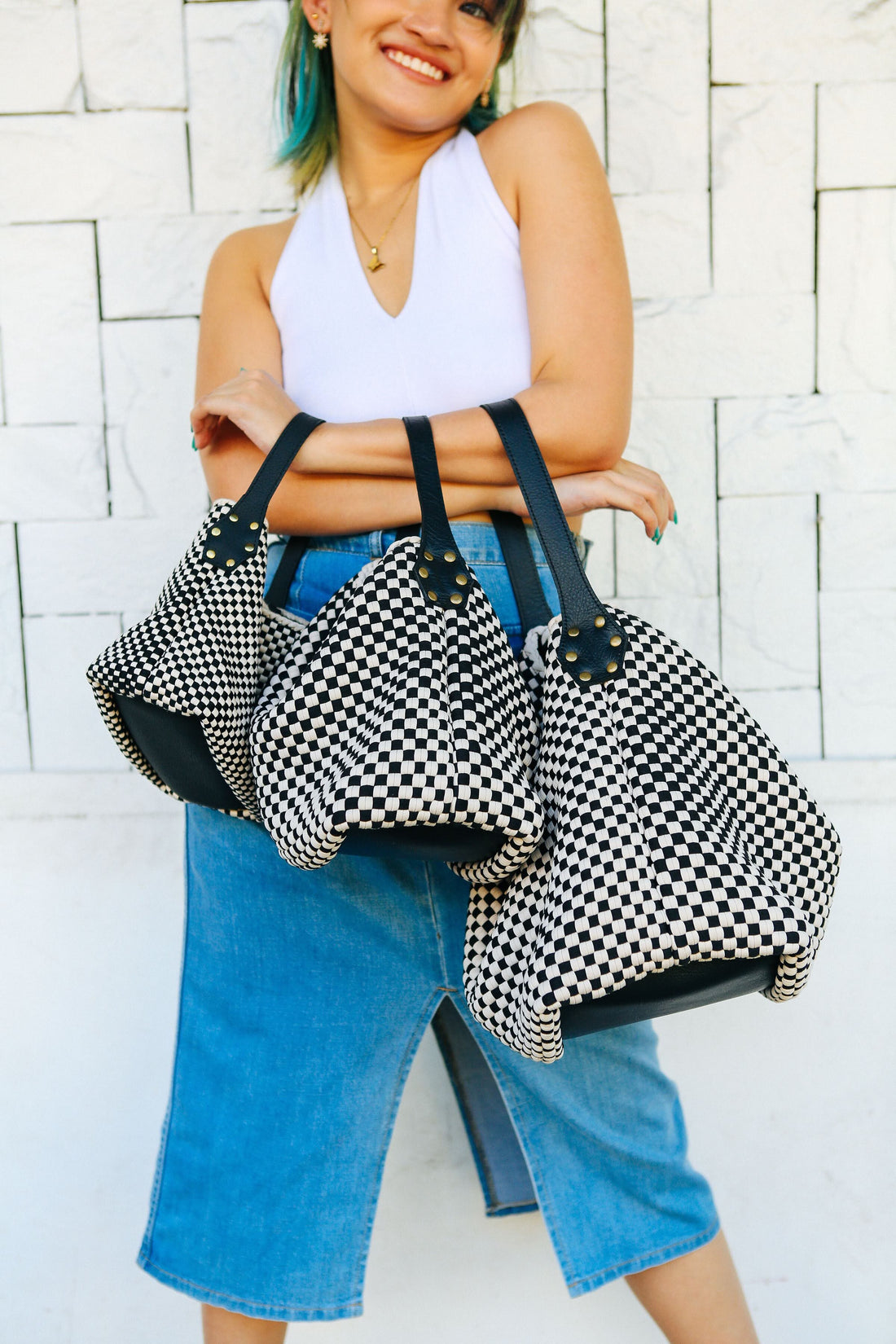 Buslo Mini Checkerboard Black & Beige