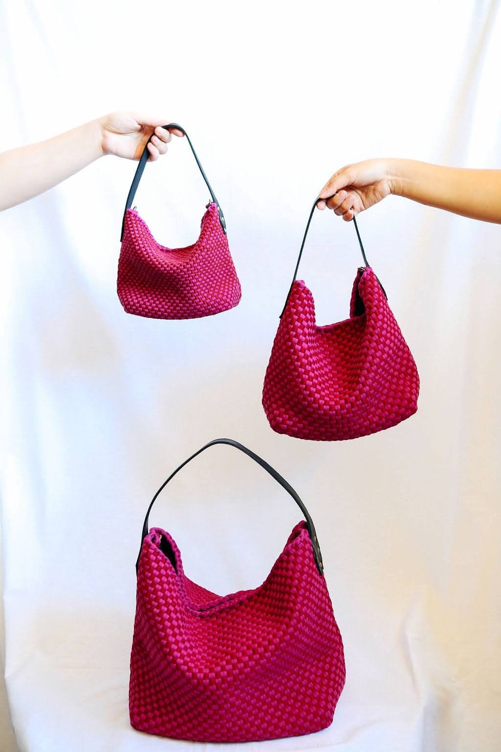 Buslo Mini Checkerboard Red & Fuchsia